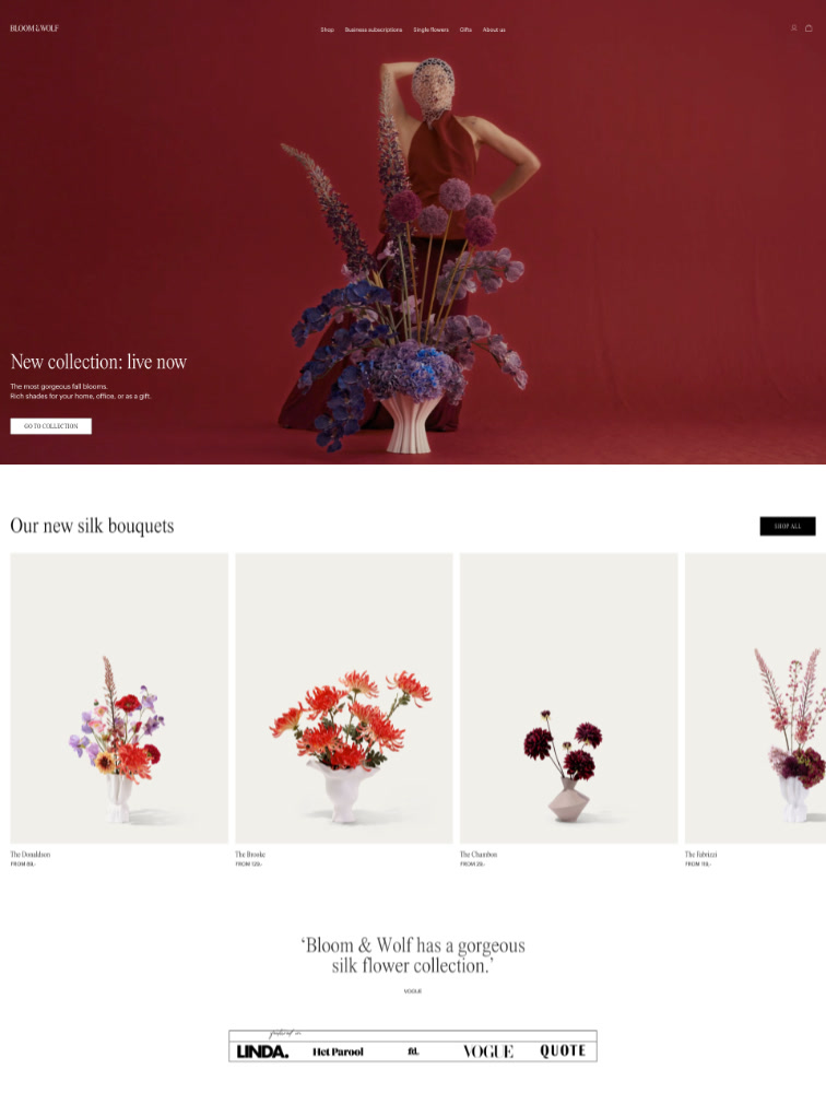 Bloomandwolf Landing Pages: 1 Examples & Inspiration | Lapa Ninja