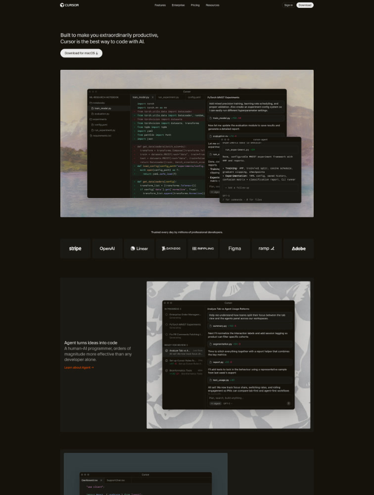 Cursor Gothic Landing Pages: 1 Examples & Inspiration | Lapa Ninja