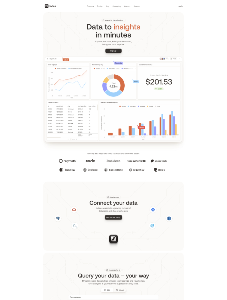 Busy Status Bar - Landing Page Design | Lapa Ninja