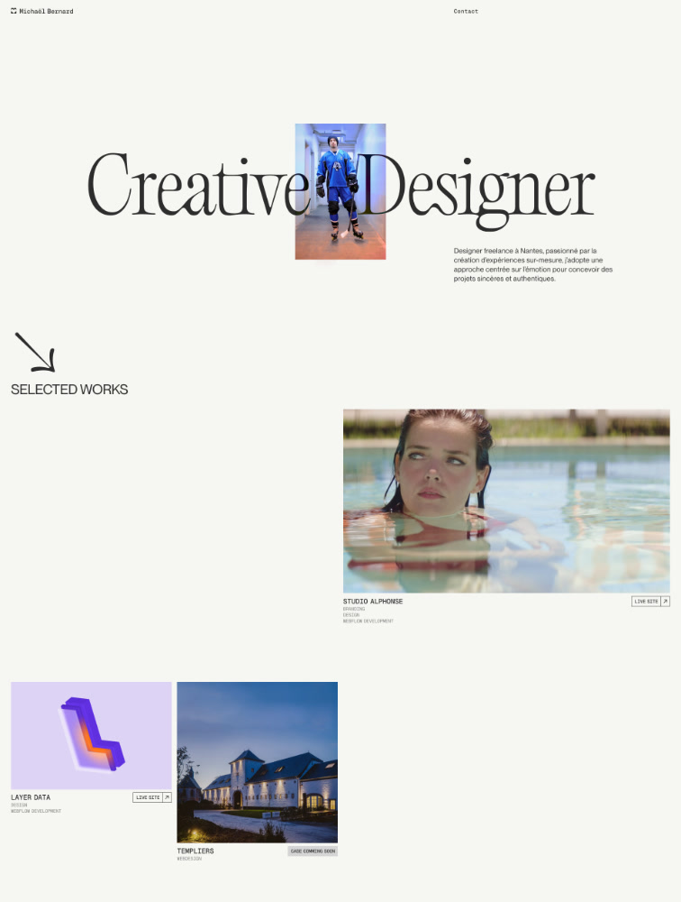 Michaelbernard Landing Pages: 1 Examples & Inspiration | Lapa Ninja