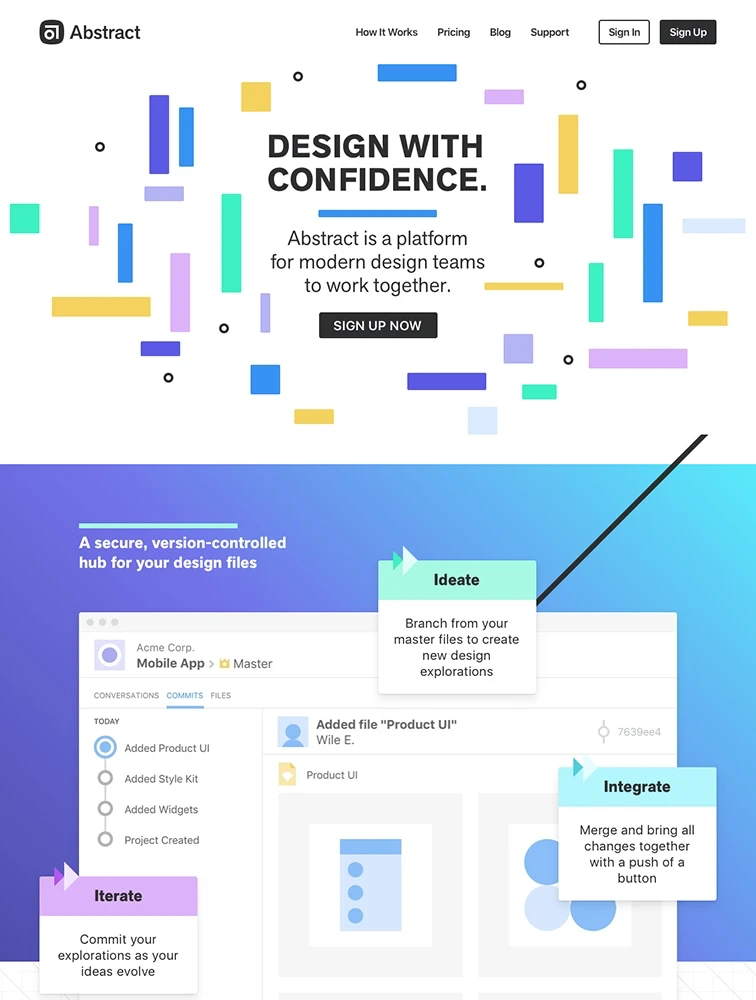 Abstract website design - Lapa Ninja