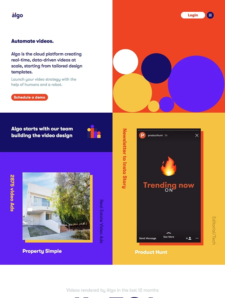 Algo website design - Lapa Ninja