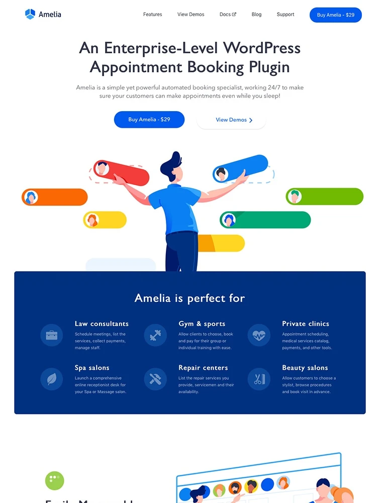 Amelia - Website Showcase | Lapa Ninja