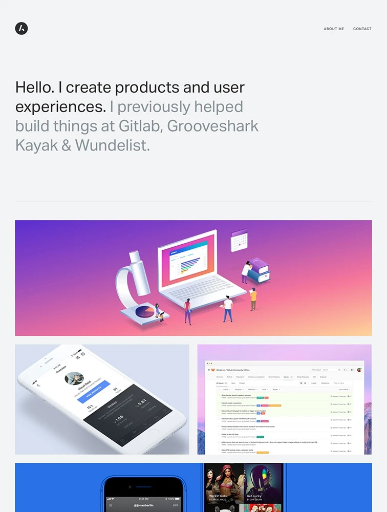 Andriy Dyadyura website design - Lapa Ninja