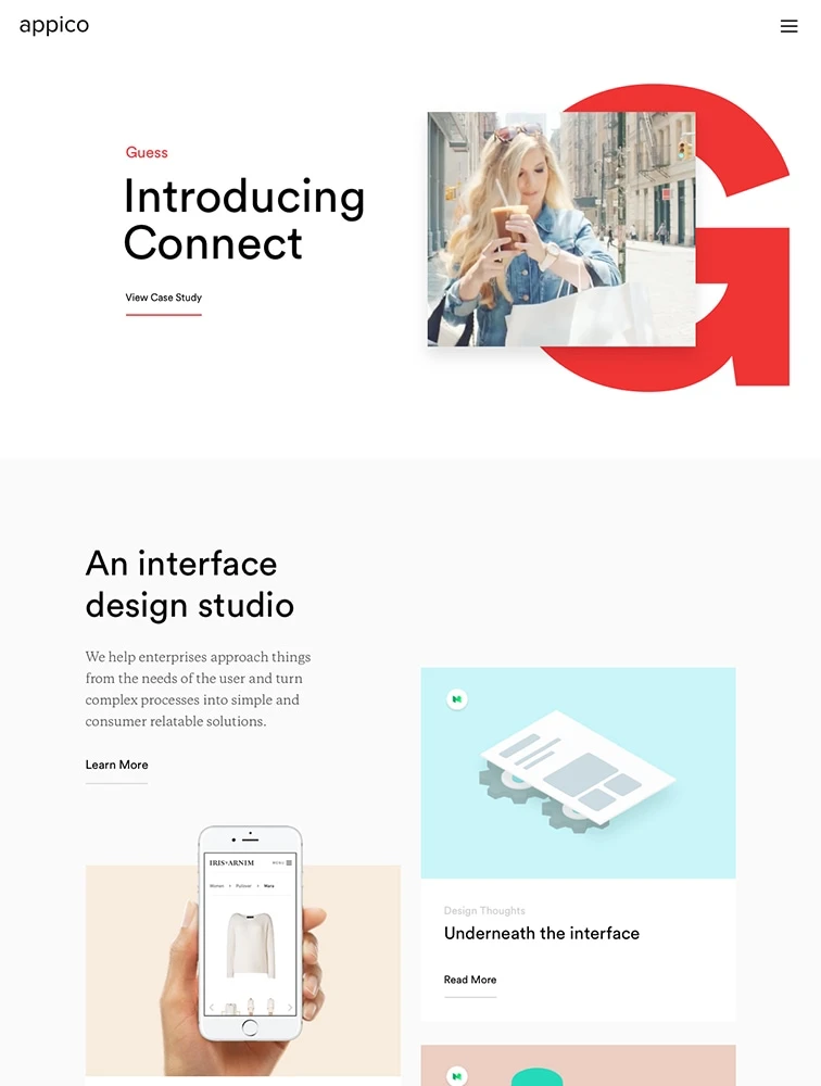 Appico website design - Lapa Ninja
