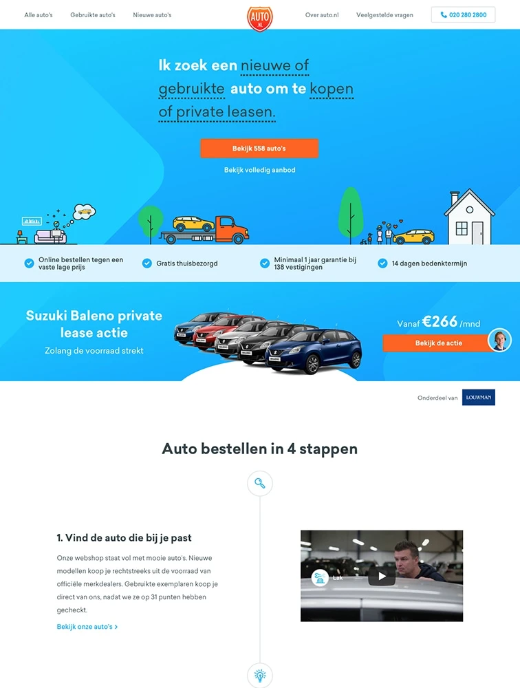 auto.nl website design - Lapa Ninja