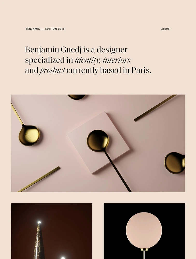 Benjamin Guedj website design - Lapa Ninja