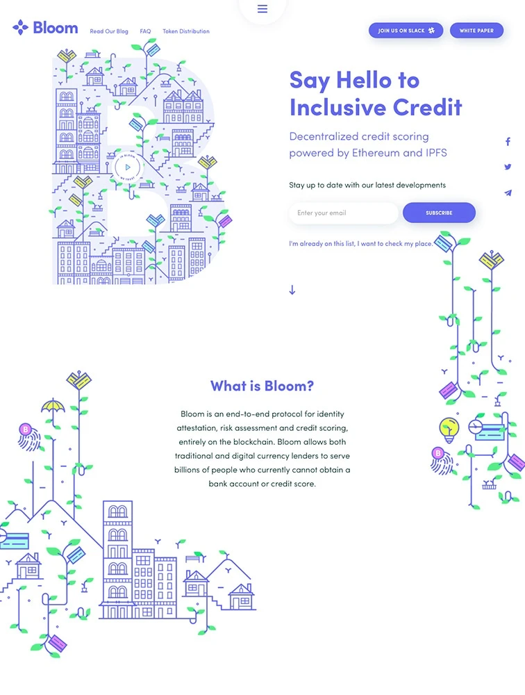 Bloom website design - Lapa Ninja