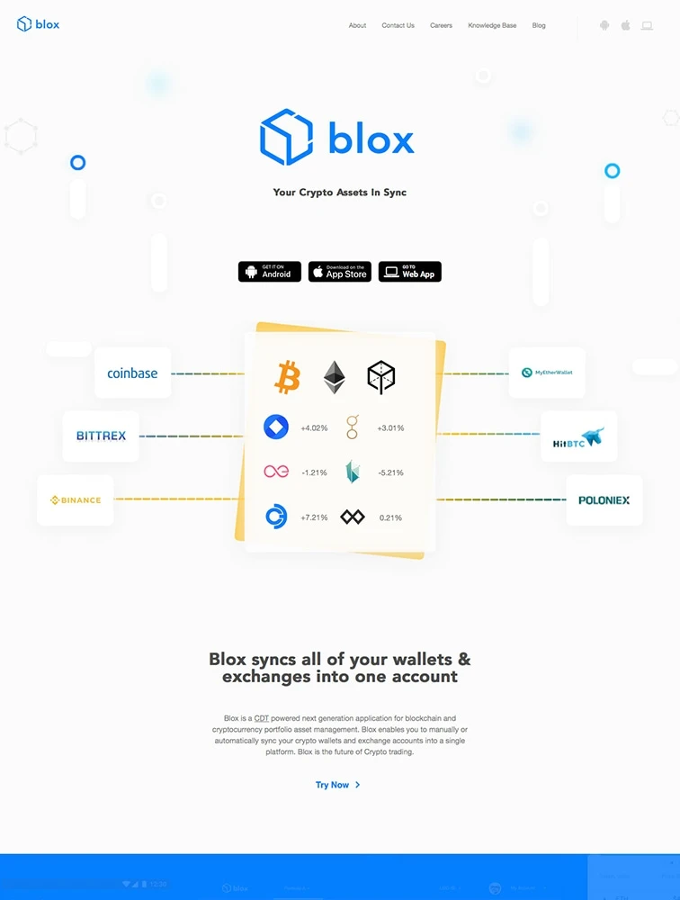 Blox website design - Lapa Ninja