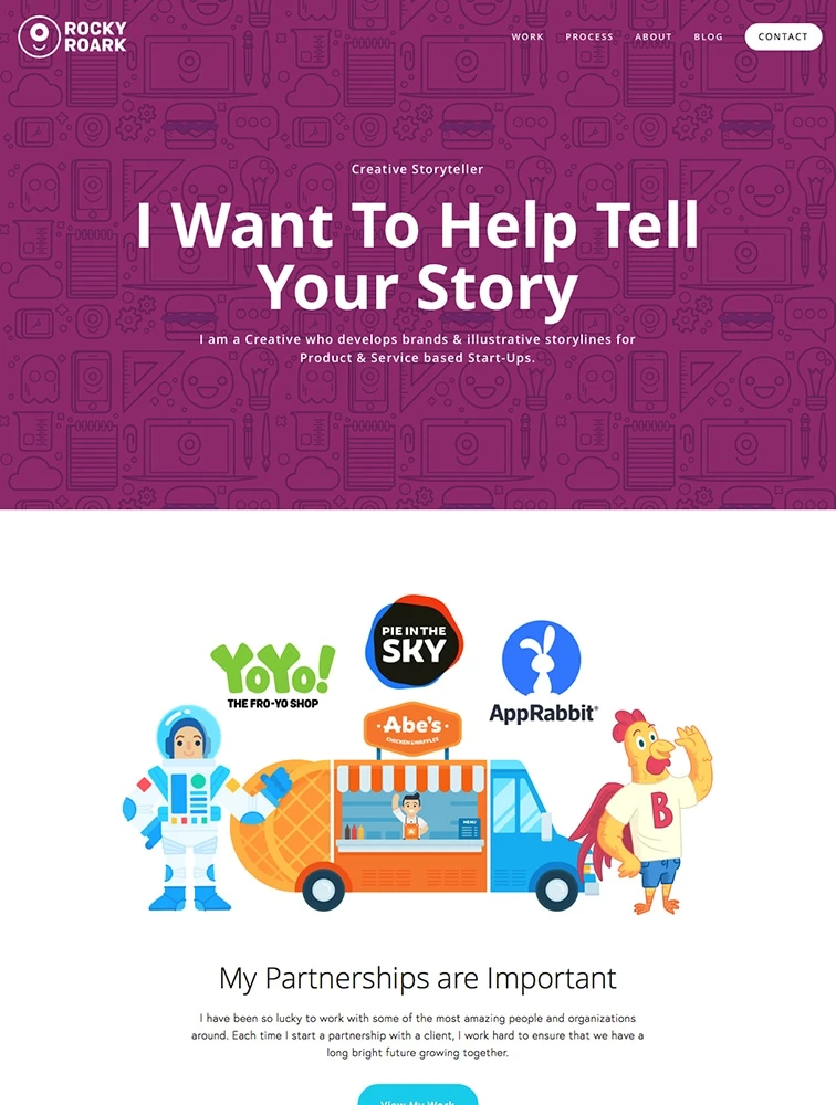 Blue Cyclops website design - Lapa Ninja