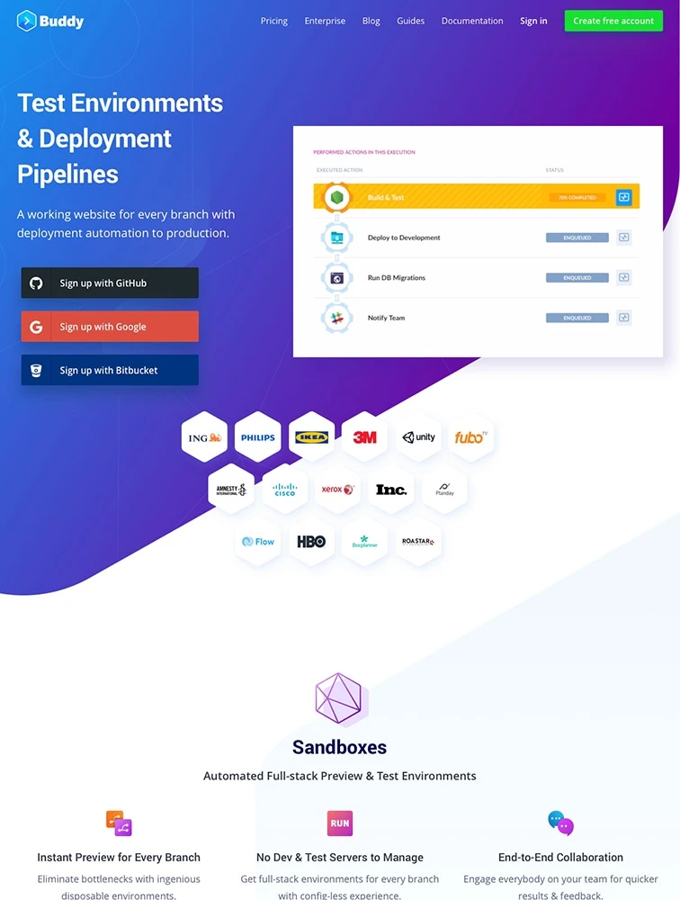 Buddy website design - Lapa Ninja