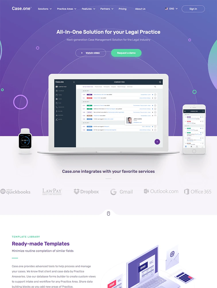 Case.one website design - Lapa Ninja