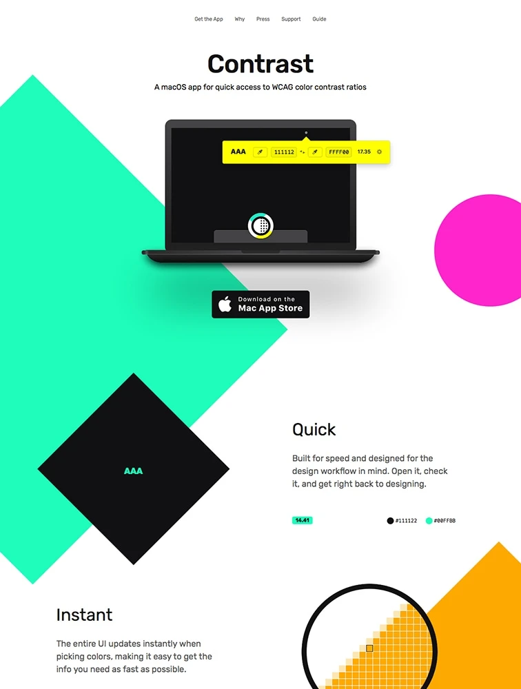 Contrast website design - Lapa Ninja