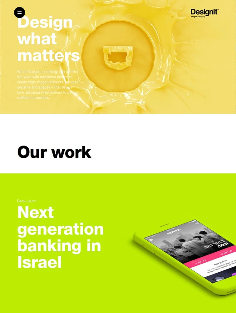 Designit website design - Lapa Ninja