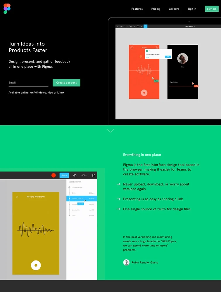Figma website design - Lapa Ninja