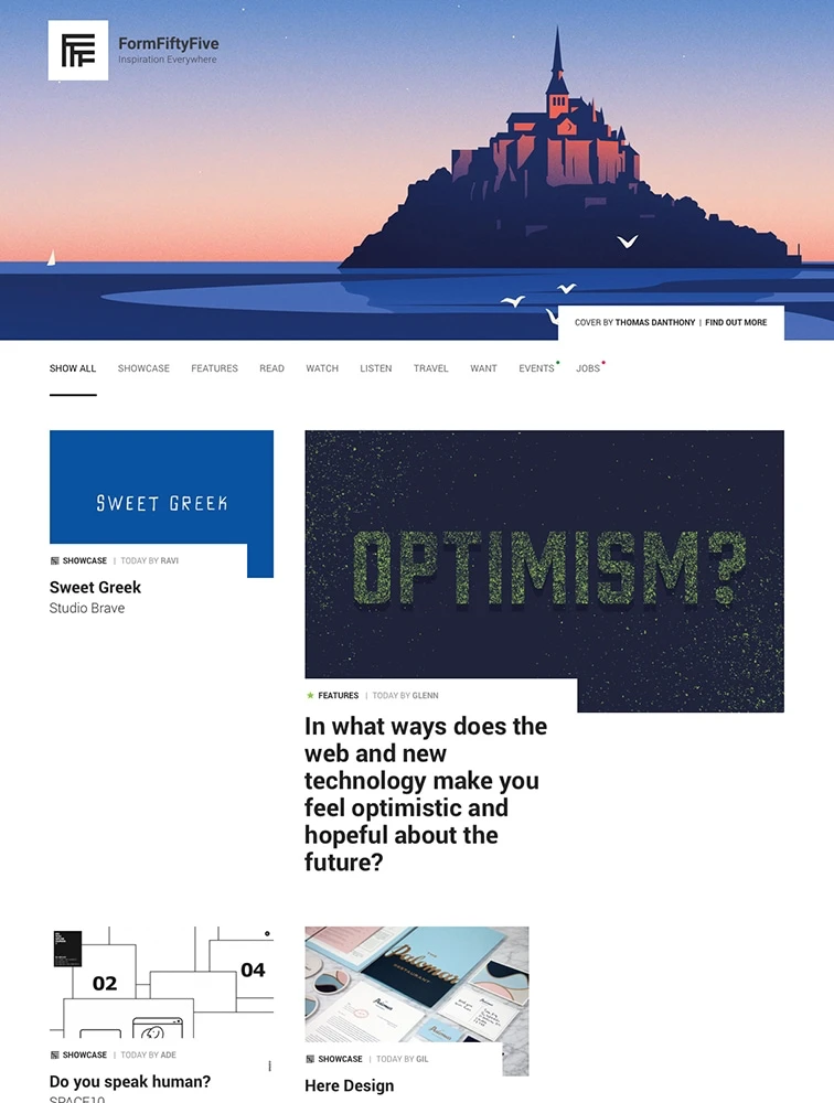 FormFiftyFive website design - Lapa Ninja