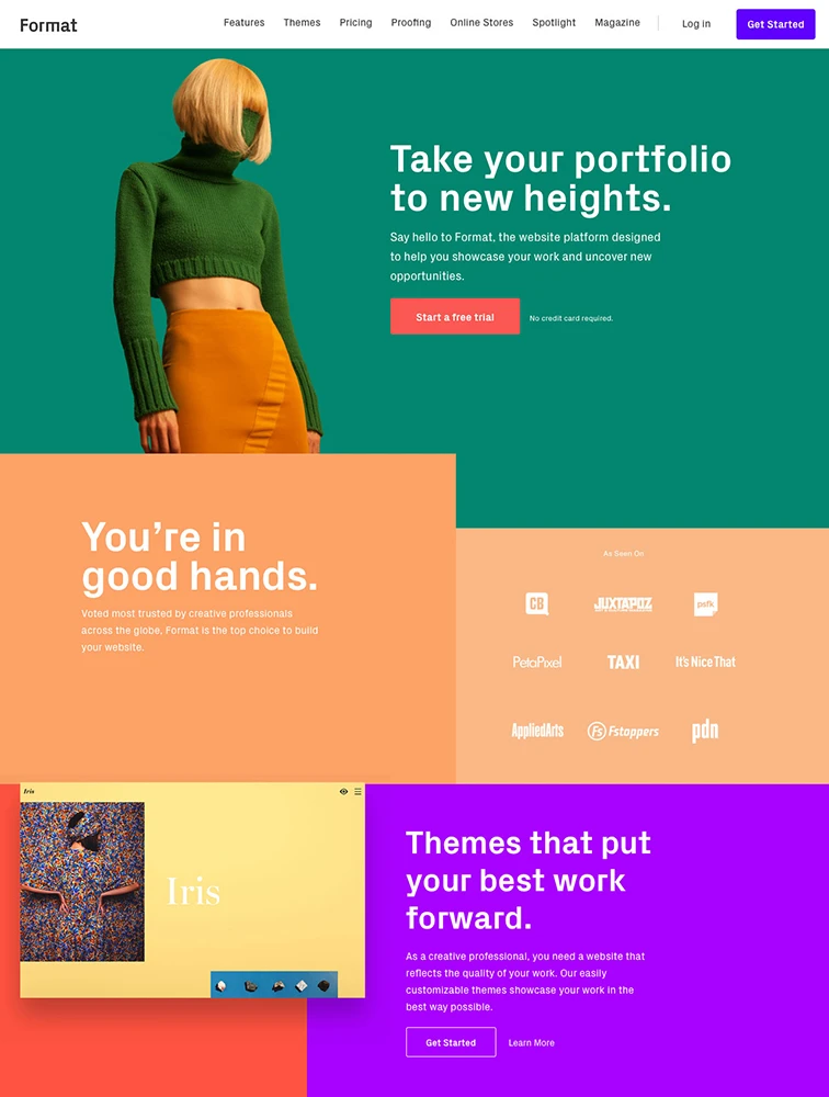 Format website design - Lapa Ninja