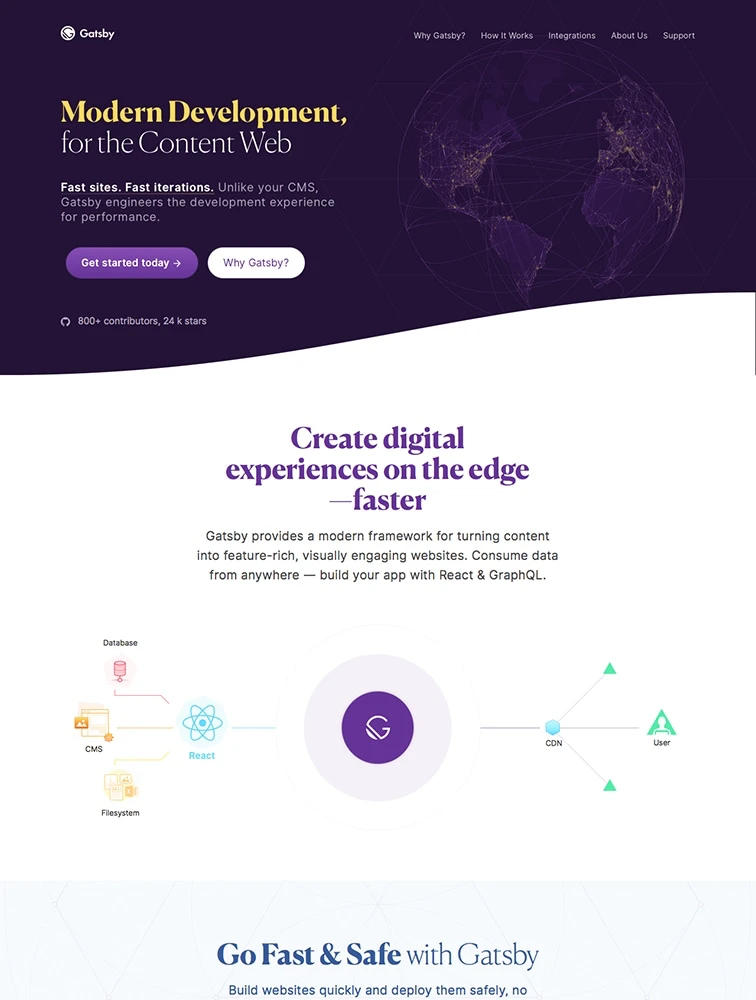 Gatsby website design - Lapa Ninja