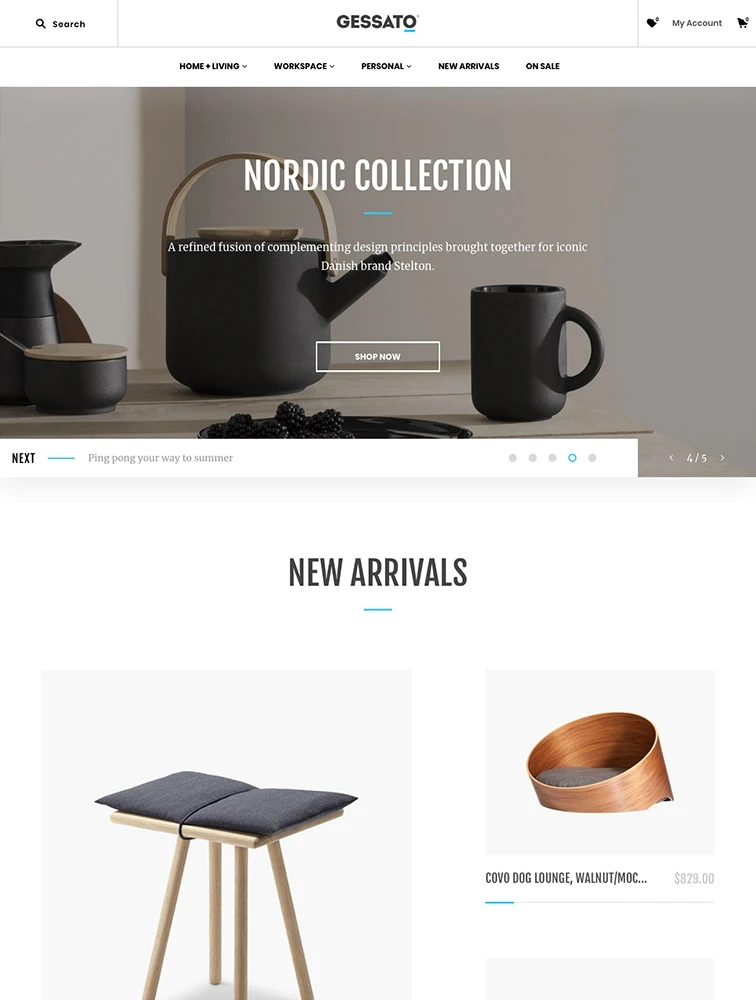 Gessato website design - Lapa Ninja