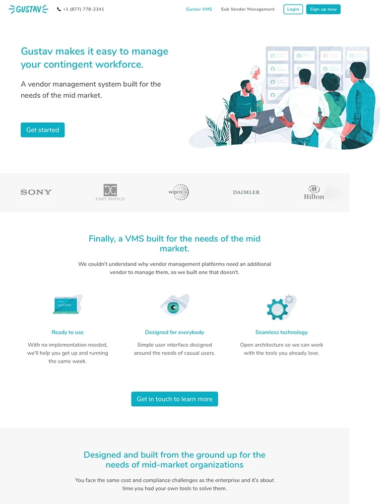 Gustav website design - Lapa Ninja
