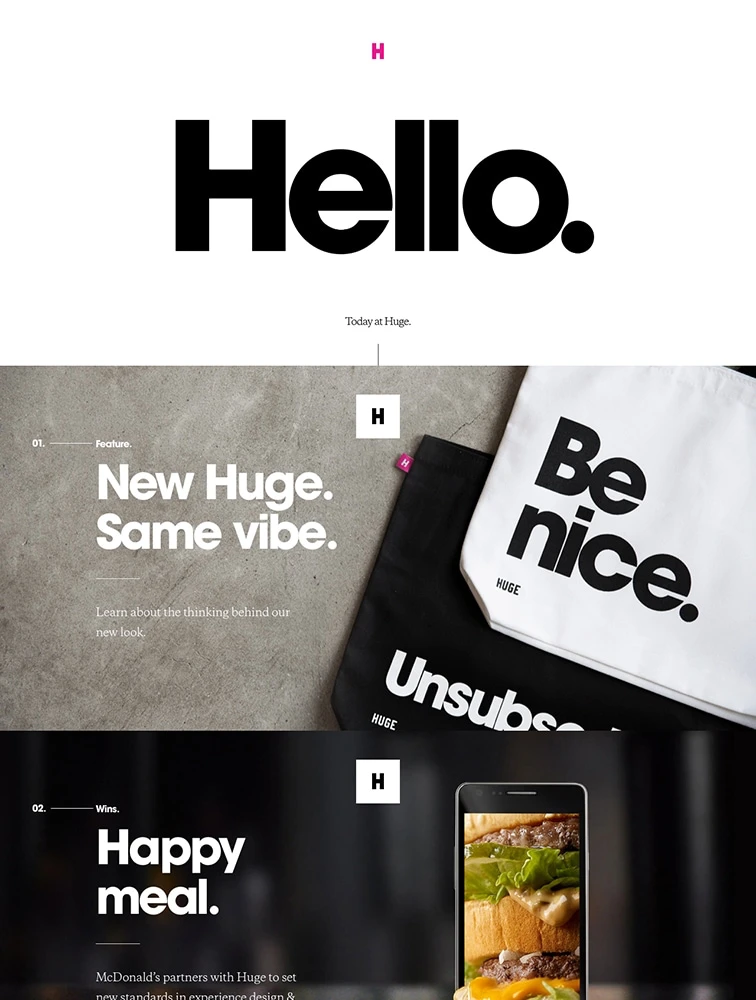 Huge - Website Showcase | Lapa Ninja