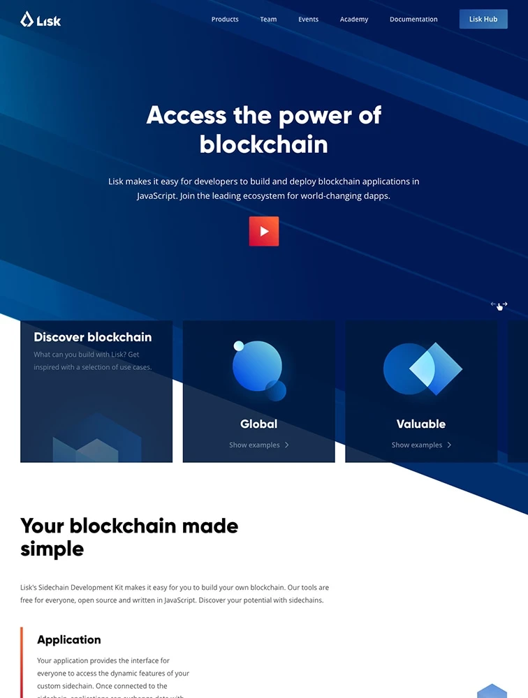Lisk website design - Lapa Ninja