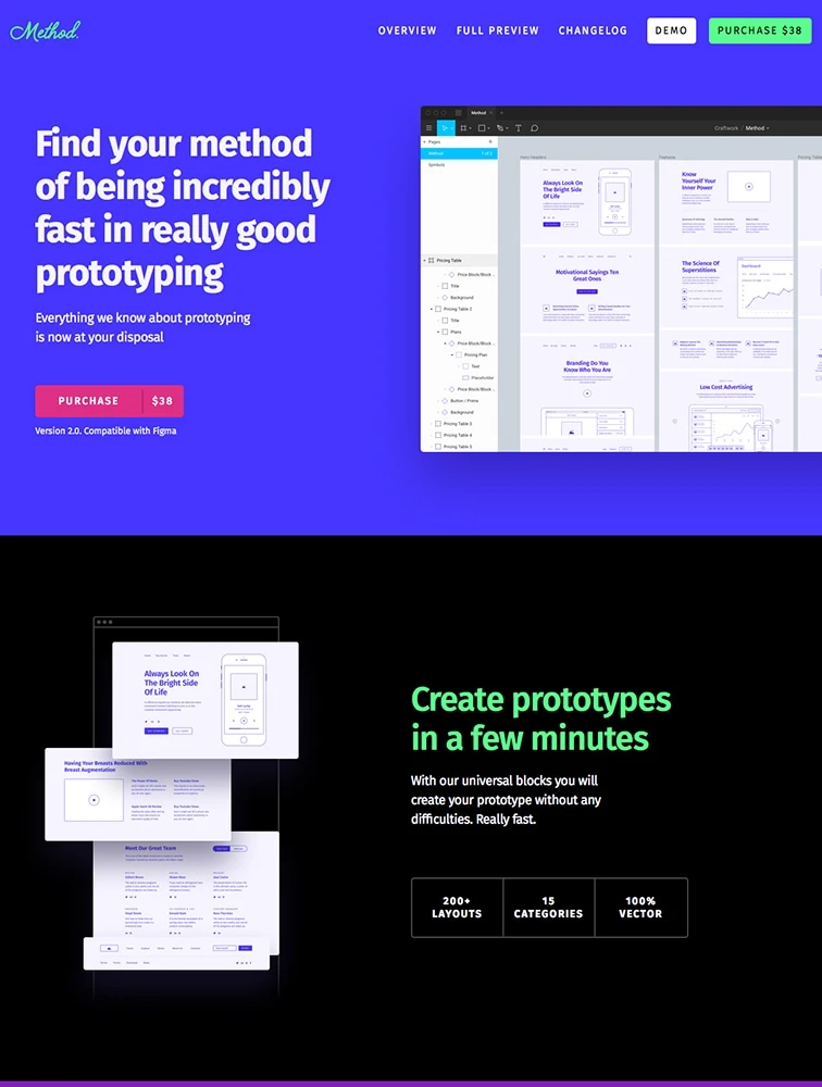 Method landing page design inspiration - Lapa Ninja