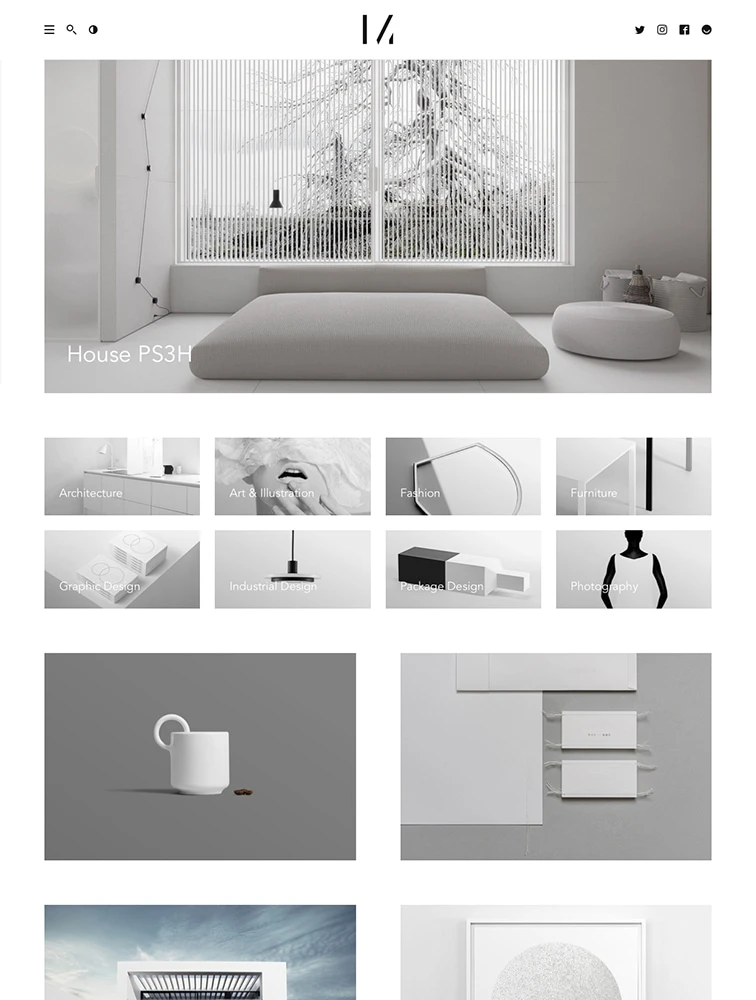 Minimalissimo website design - Lapa Ninja