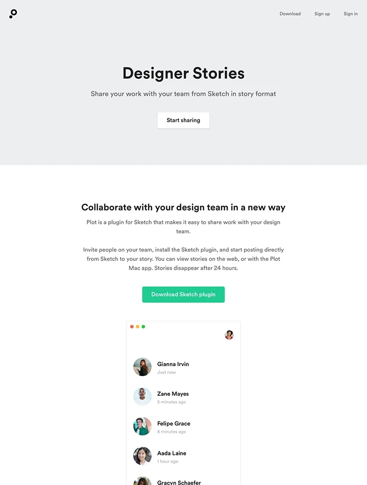 Plot website design - Lapa Ninja