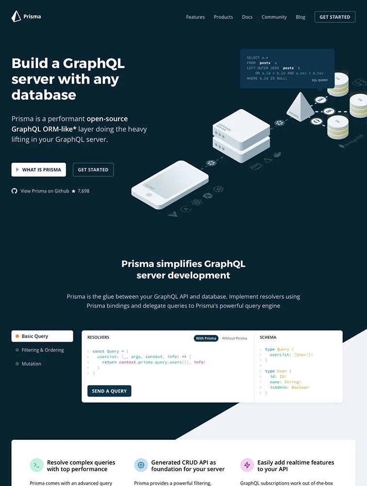 Prisma website design - Lapa Ninja