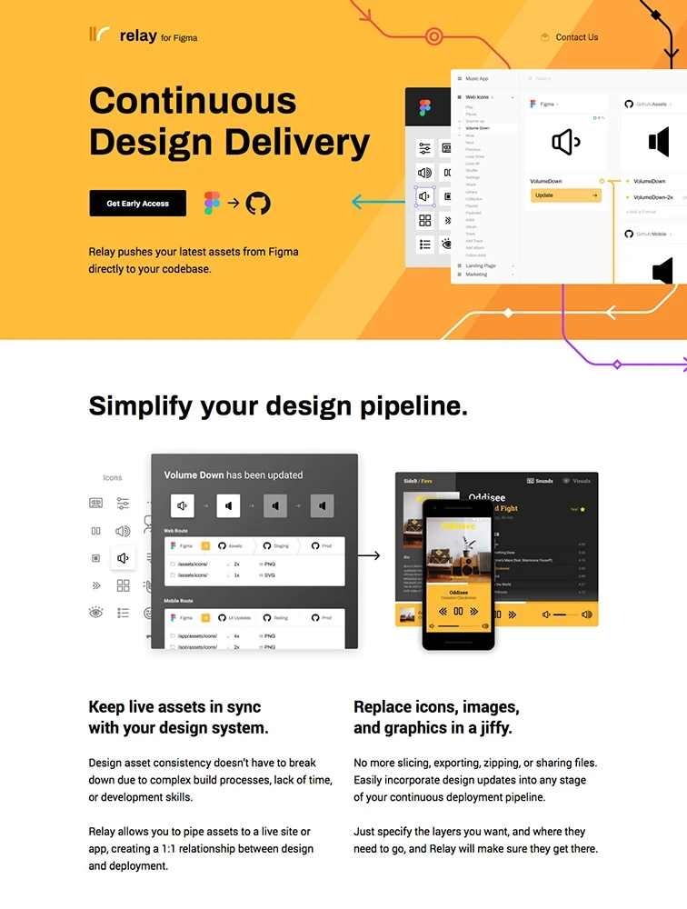 Relay for Figma website design - Lapa Ninja