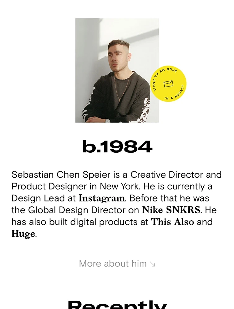 Sebastian Speier website design - Lapa Ninja