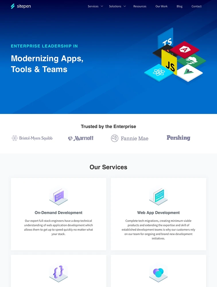 SitePen website design - Lapa Ninja