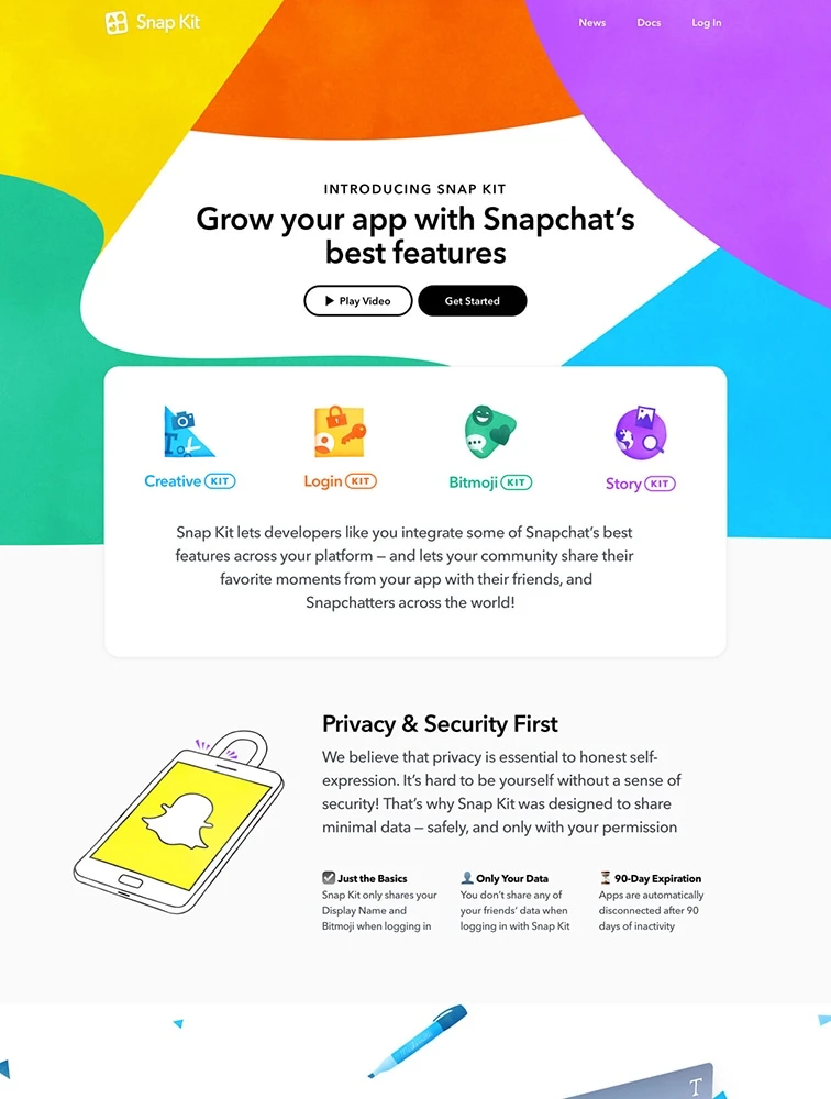 Snap Kit website design - Lapa Ninja