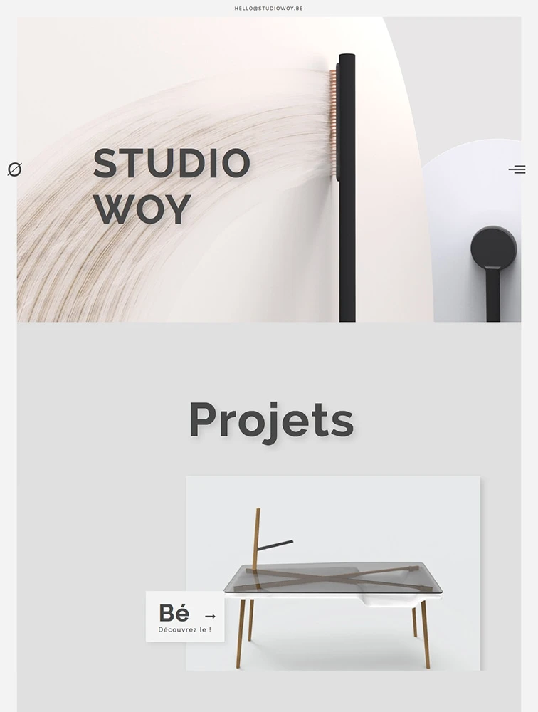 Studio Wøy website design - Lapa Ninja