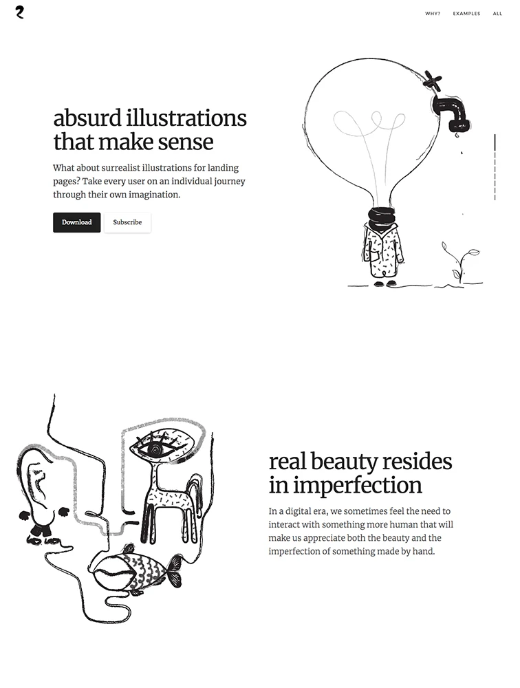 Absurd Design website design - Lapa Ninja