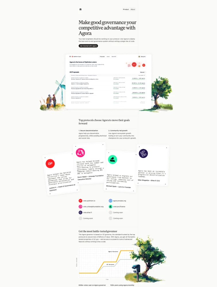 Agora website design - Lapa Ninja