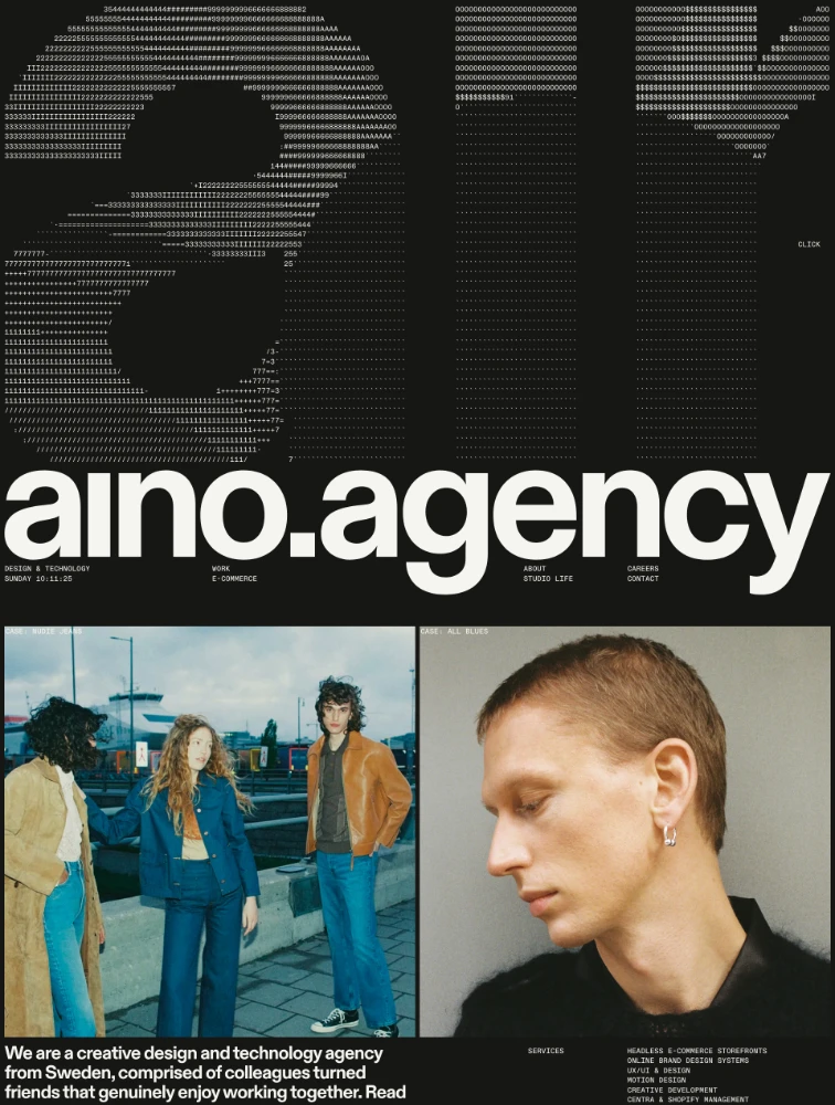 Aino website design - Lapa Ninja