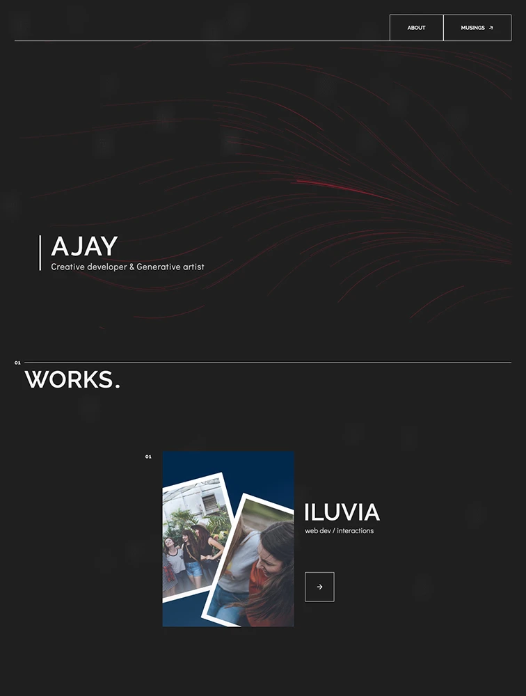 Ajay website design - Lapa Ninja