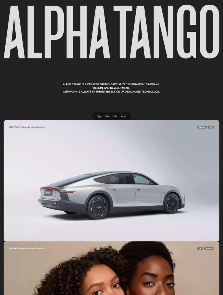 Alpha Tango website design - Lapa Ninja