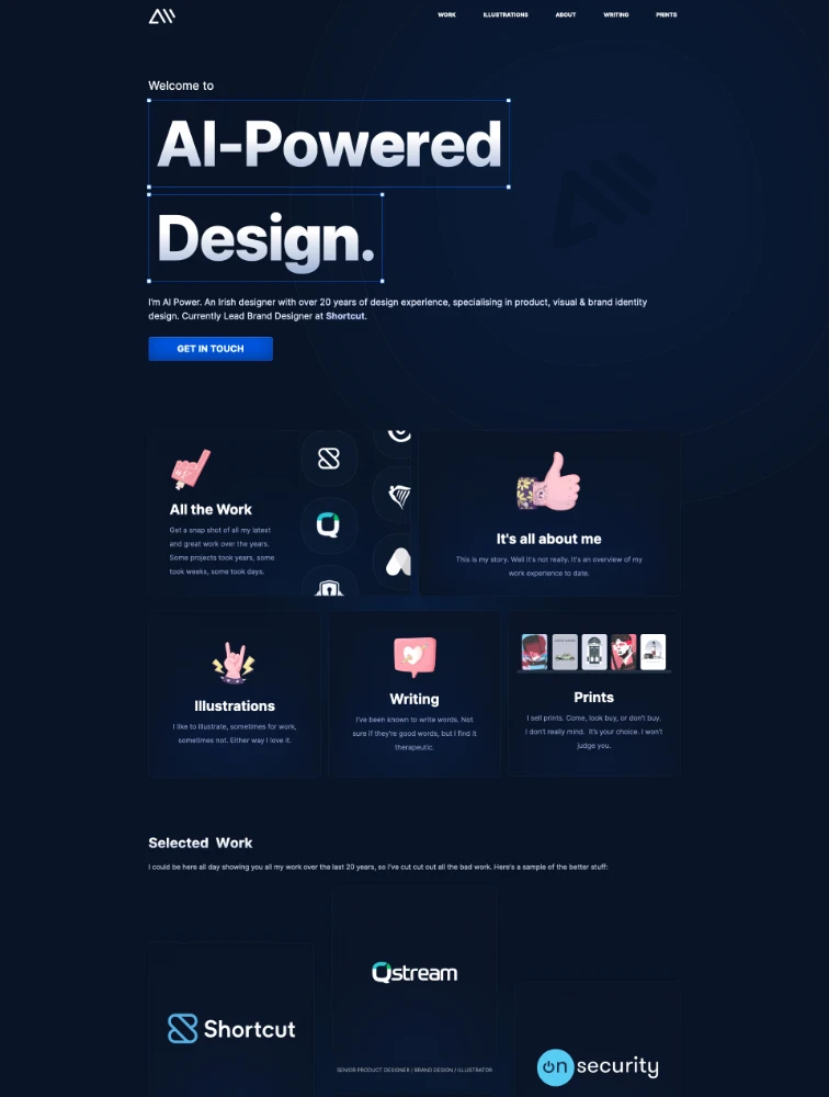 Al Power website design - Lapa Ninja