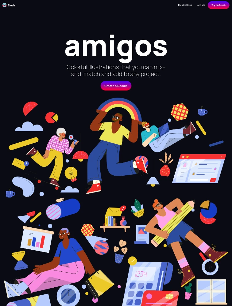 Amigos - Website Showcase | Lapa Ninja