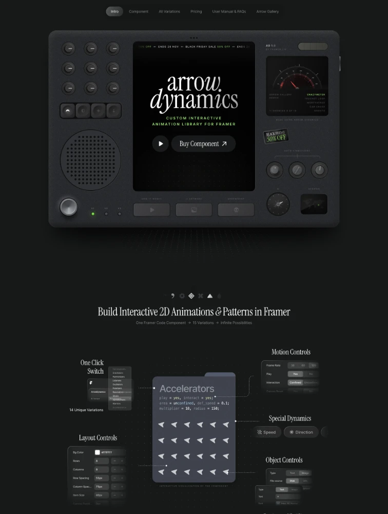 Arrow Dynamics website design - Lapa Ninja