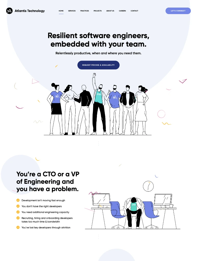 Atlantis Technology website design - Lapa Ninja