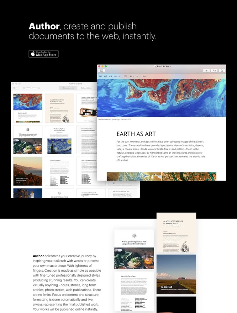 Author website design - Lapa Ninja