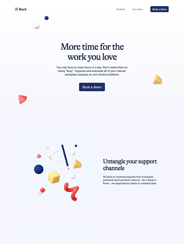 Back website design - Lapa Ninja