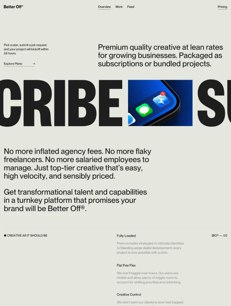 Ombia Studio website design - Lapa Ninja