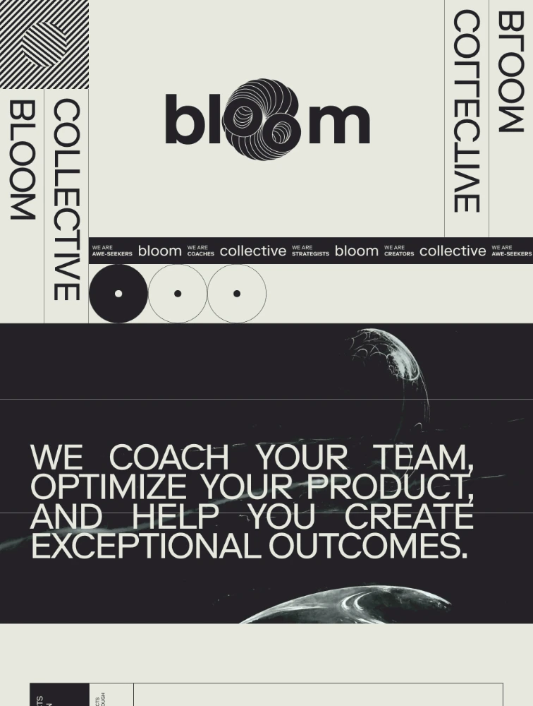 Bloom Collective website design - Lapa Ninja