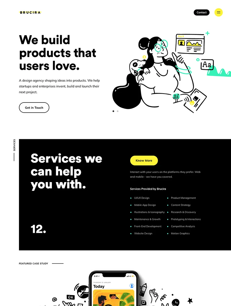 Brucira website design - Lapa Ninja