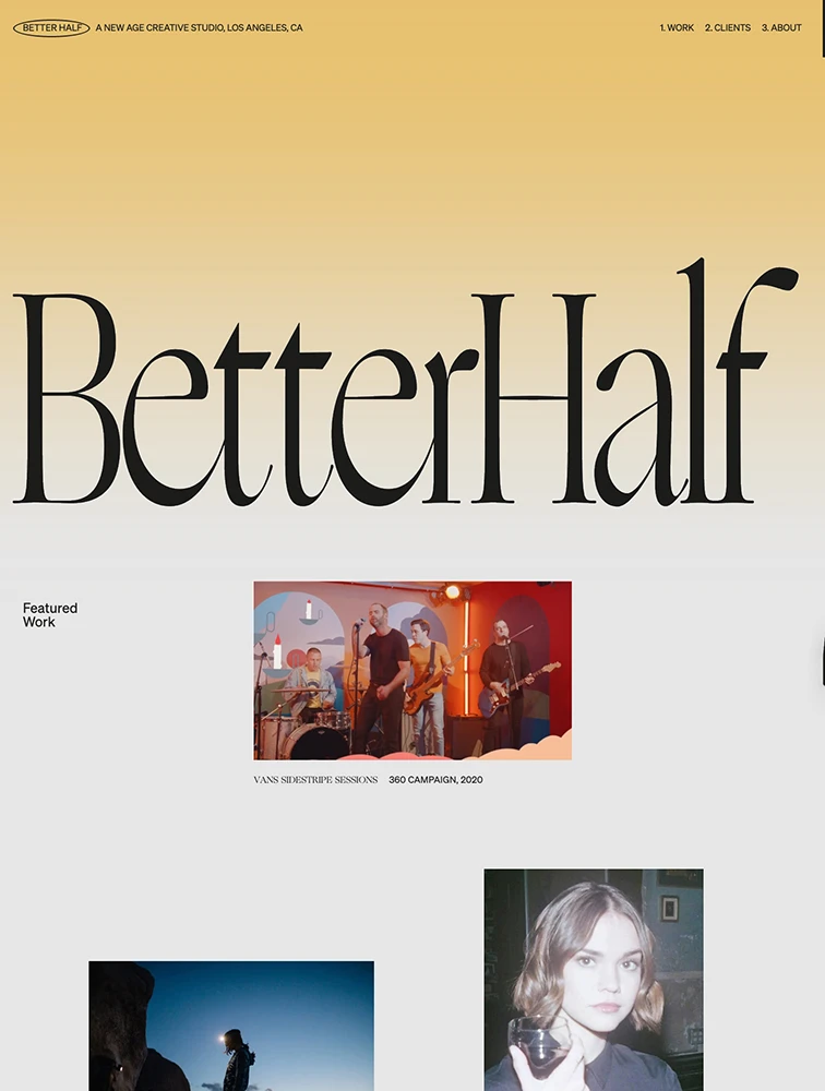 Better Half website design - Lapa Ninja